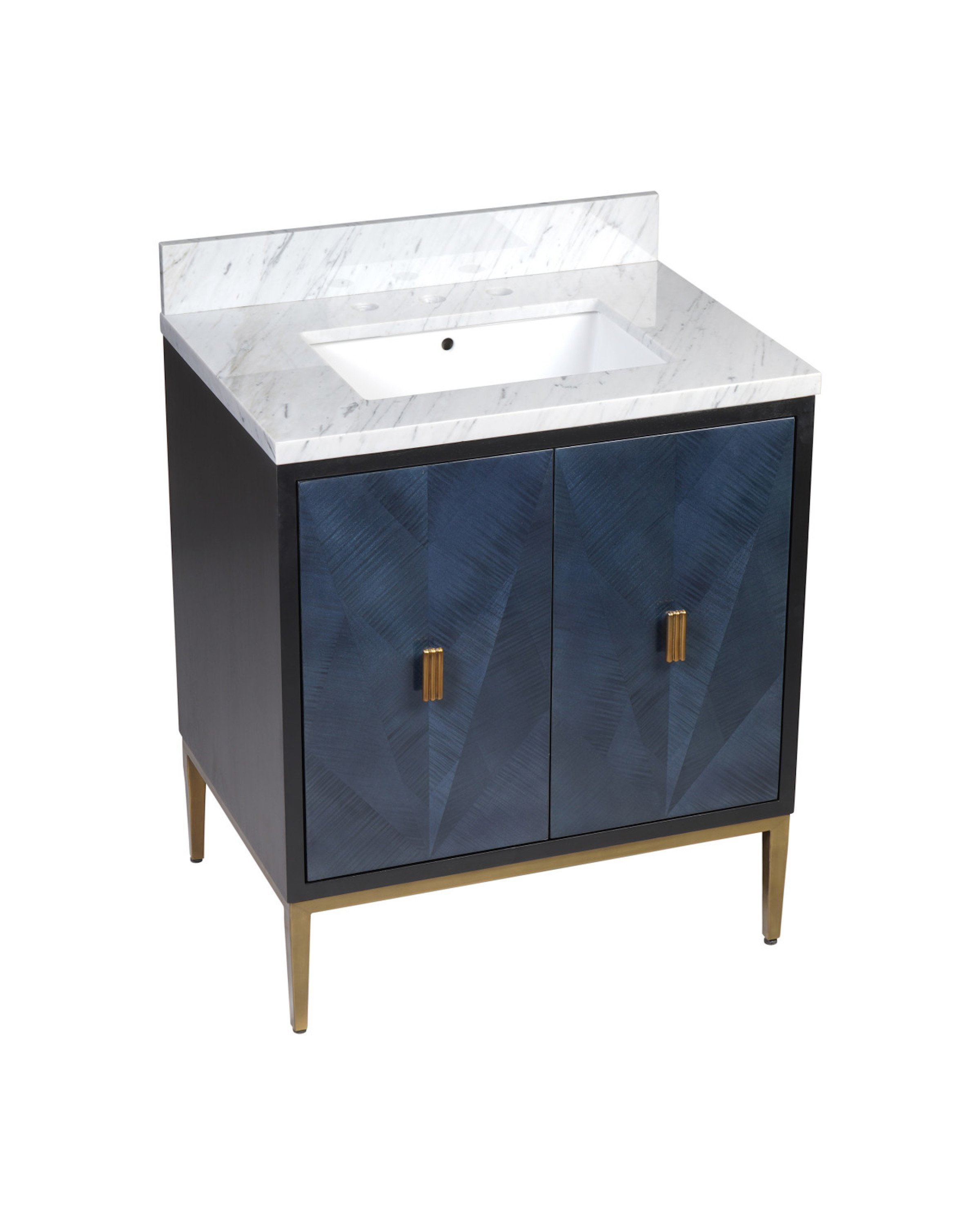 Currey & Company Kallista 30" Freestanding Standard Single Bathroom Vanity with Top | Perigold